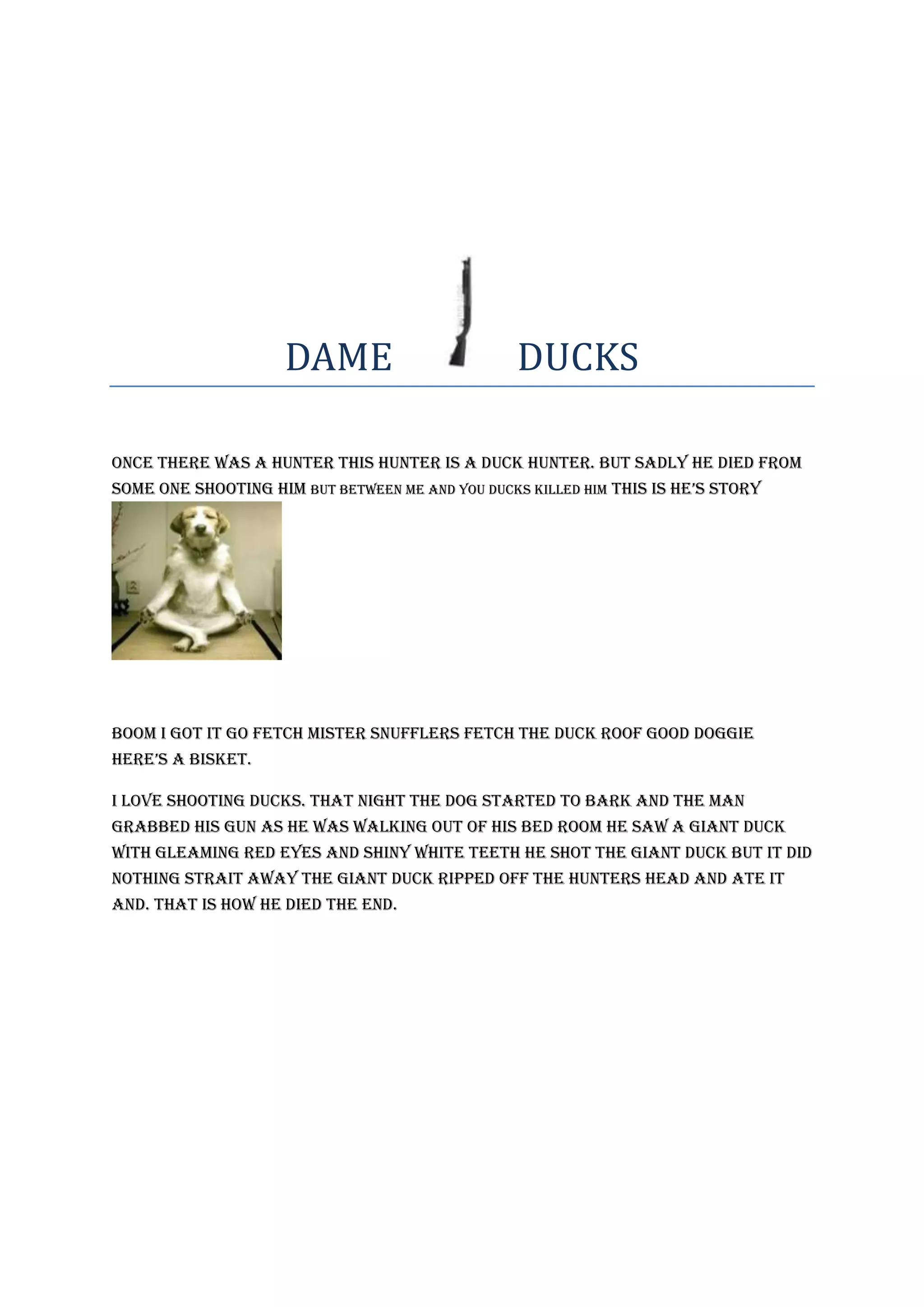Dame ducks | DOCX
