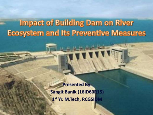 Impact of Building Dam on River Ecosystem and Its Preventive Measures ...