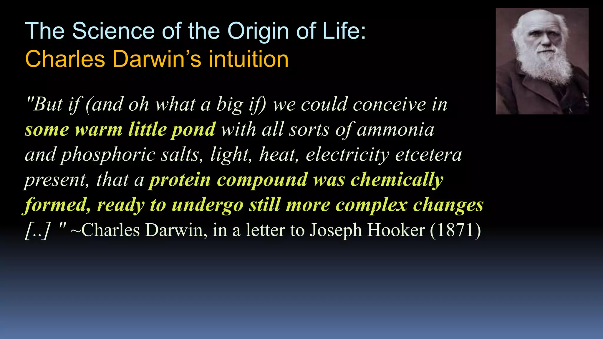 Dr. Bruce Damer: Hot Spring Hypothesis of the Origin of Life & Future ...