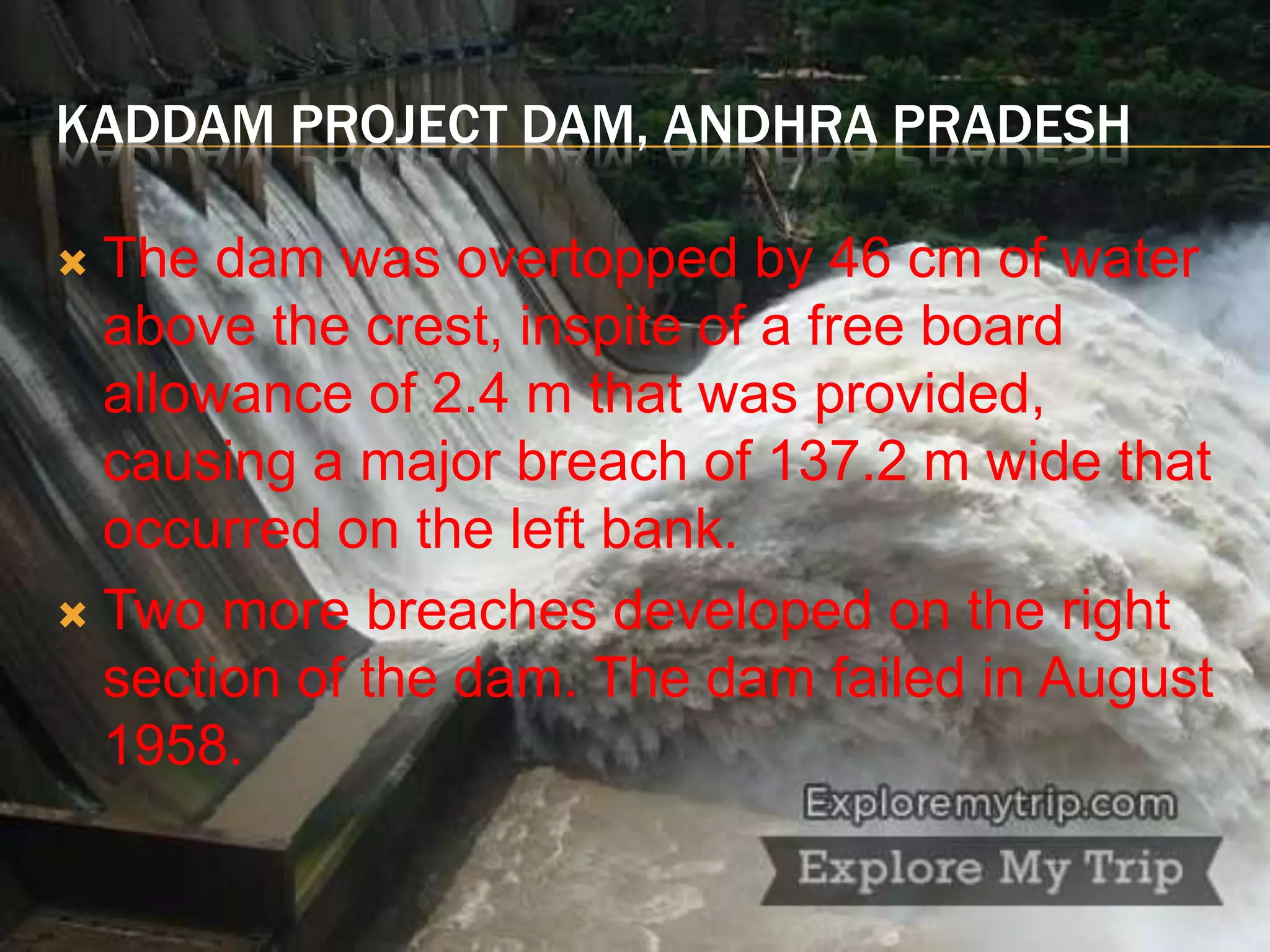 Possibilty of Dam failures | PPTX