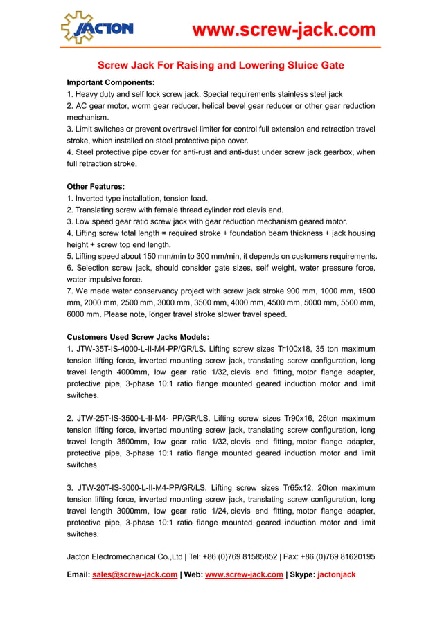 Dam gate hoist, head gate hoist, electric gate gear, sluice gate ...