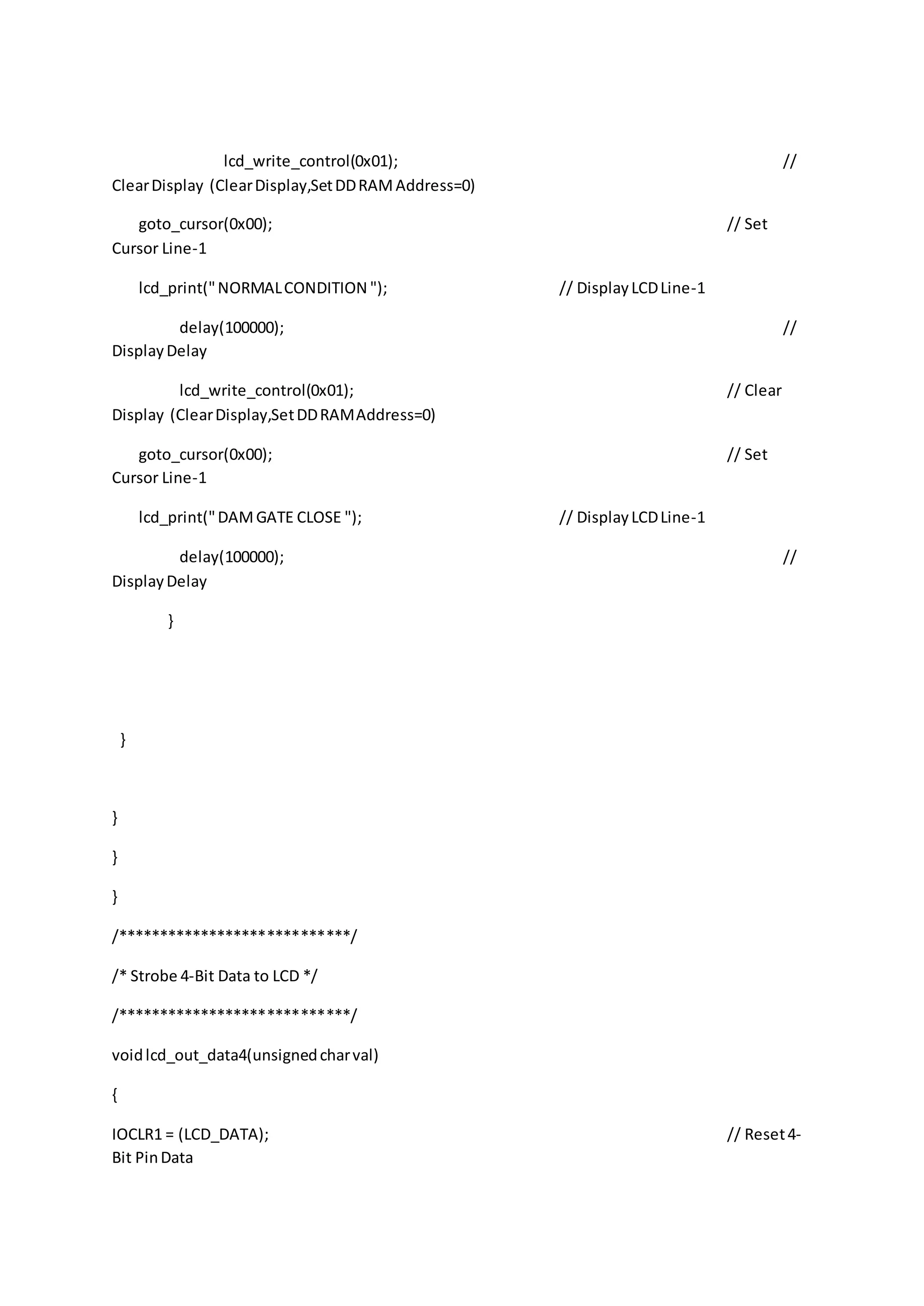 Dam gate open close lpc prog | PDF