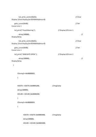 Dam gate open close lpc prog | PDF