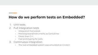 Mirko Damiani - An Embedded soft real time distributed system in Go | PPT