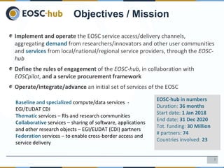 EOSC-Hub - Services for the European Open Science Cloud | PPT