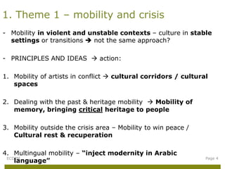 Principles and Ambitions for Cultural Mobility | PPT