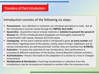 CROP IMPROVEMENT-INTRODUCTION, SELECTION & HYBRIDIZATION FOR APPLE ...