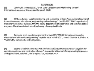 dam level management for water - mini project presentation | PPTX