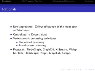 Vertex Centric Asynchronous Belief Propagation Algorithm for Large-Scale Graphs | PPT