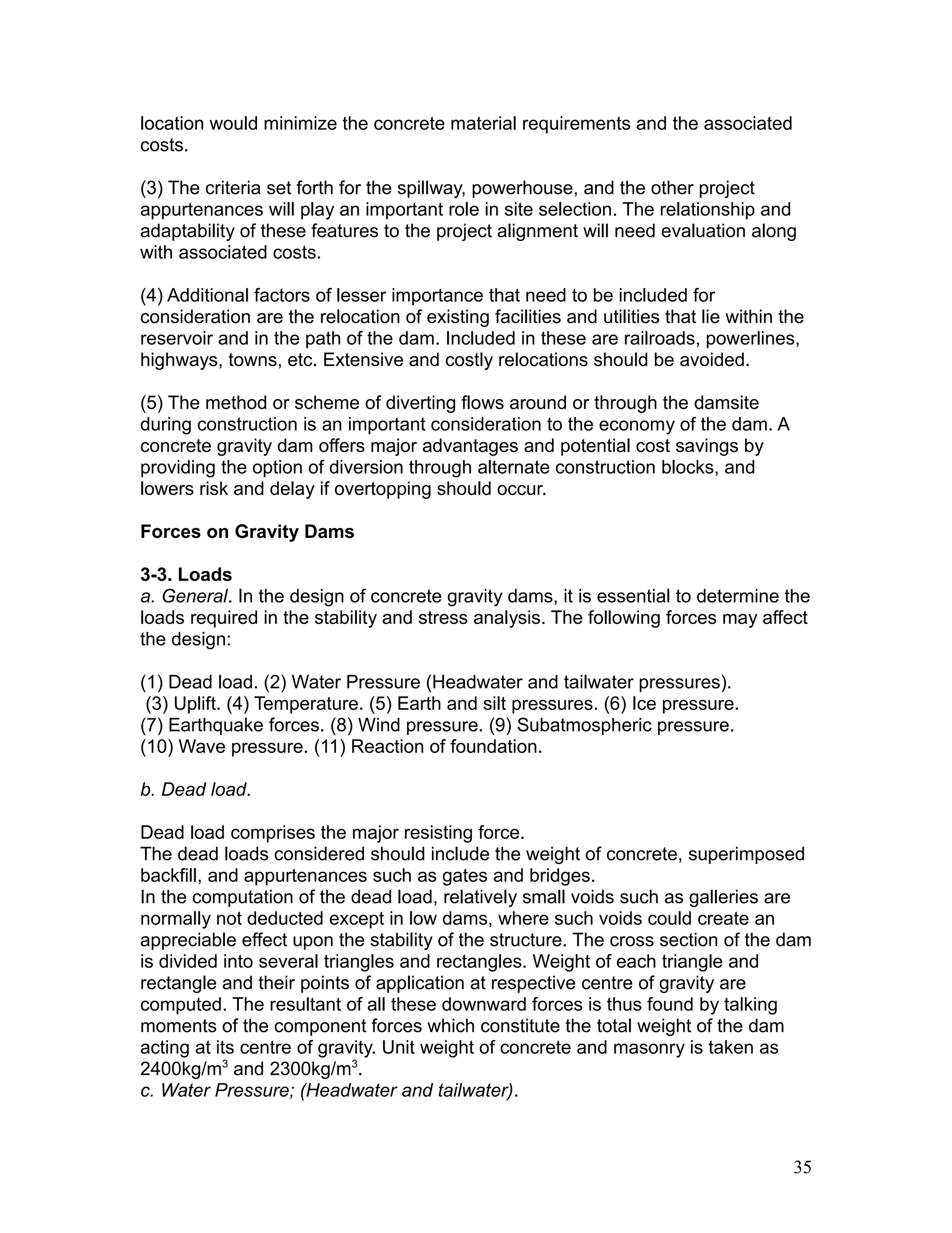 dam Note.pdf,lecturenote on dam engineering | PDF