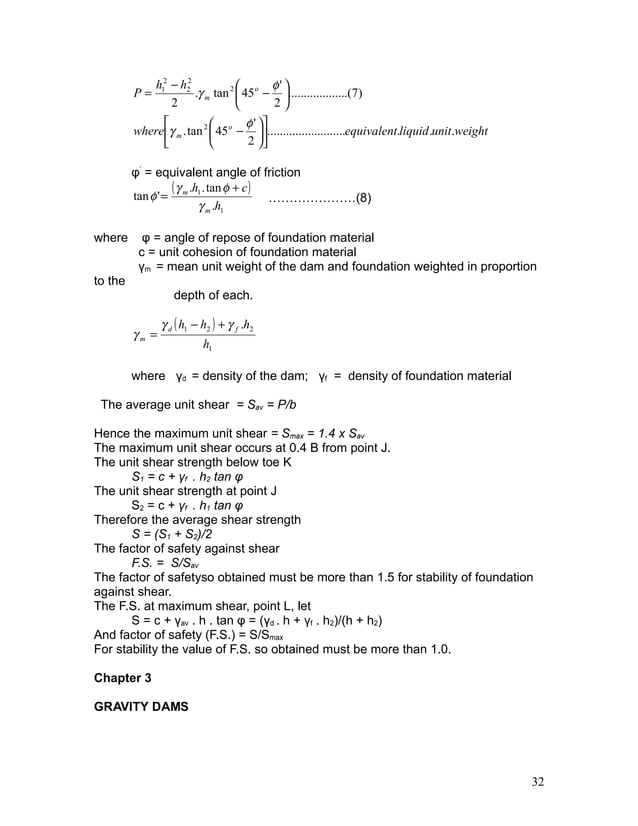 dam Note.pdf,lecturenote on dam engineering | PDF | Geology | Science