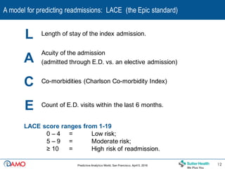 Overcoming Big Data Bottlenecks in Healthcare - a Predictive Analytics ...