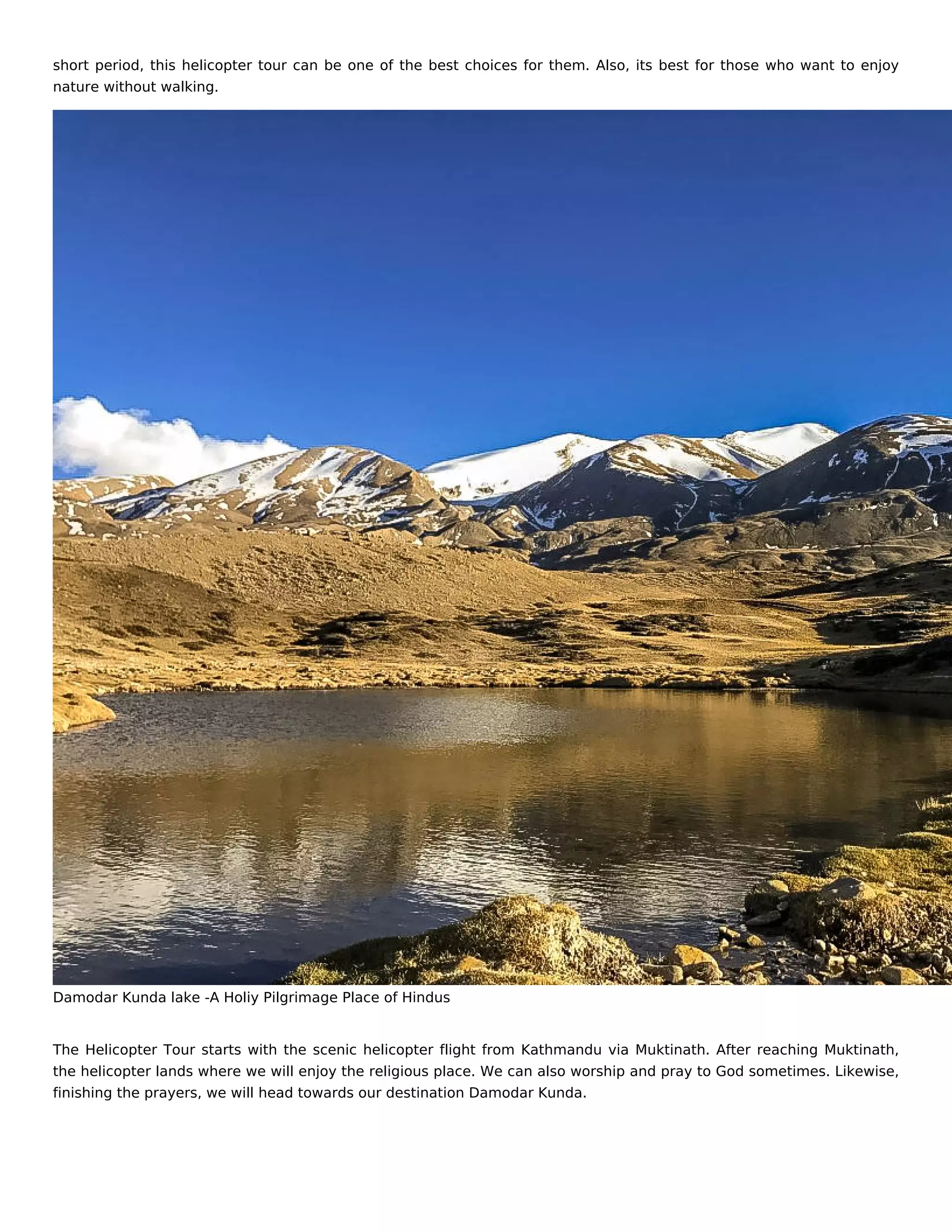 Damodar kunda-muktinath-day-tour-Kathmandu | PDF