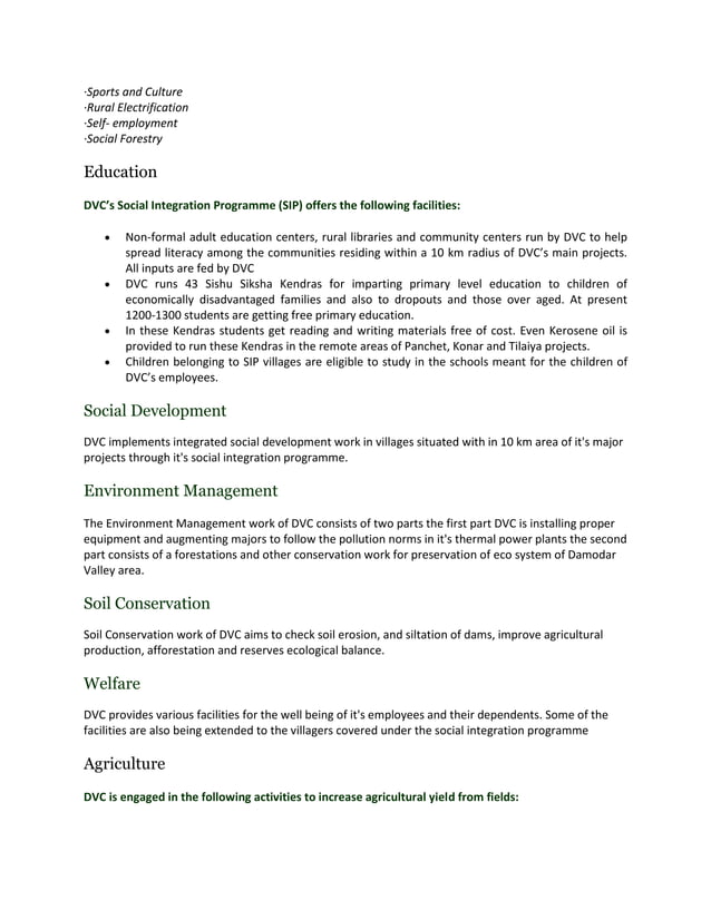 Damodar valley corporation | PDF