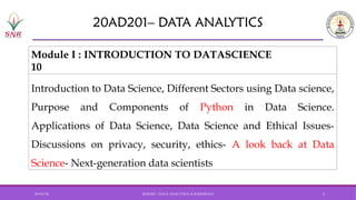 Comprehensive Introduction to Python Programming and Data Science | PPT