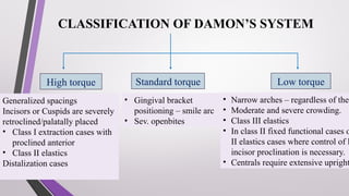 DAMON’S SYSTEM and its application in orthodontics | PPTX