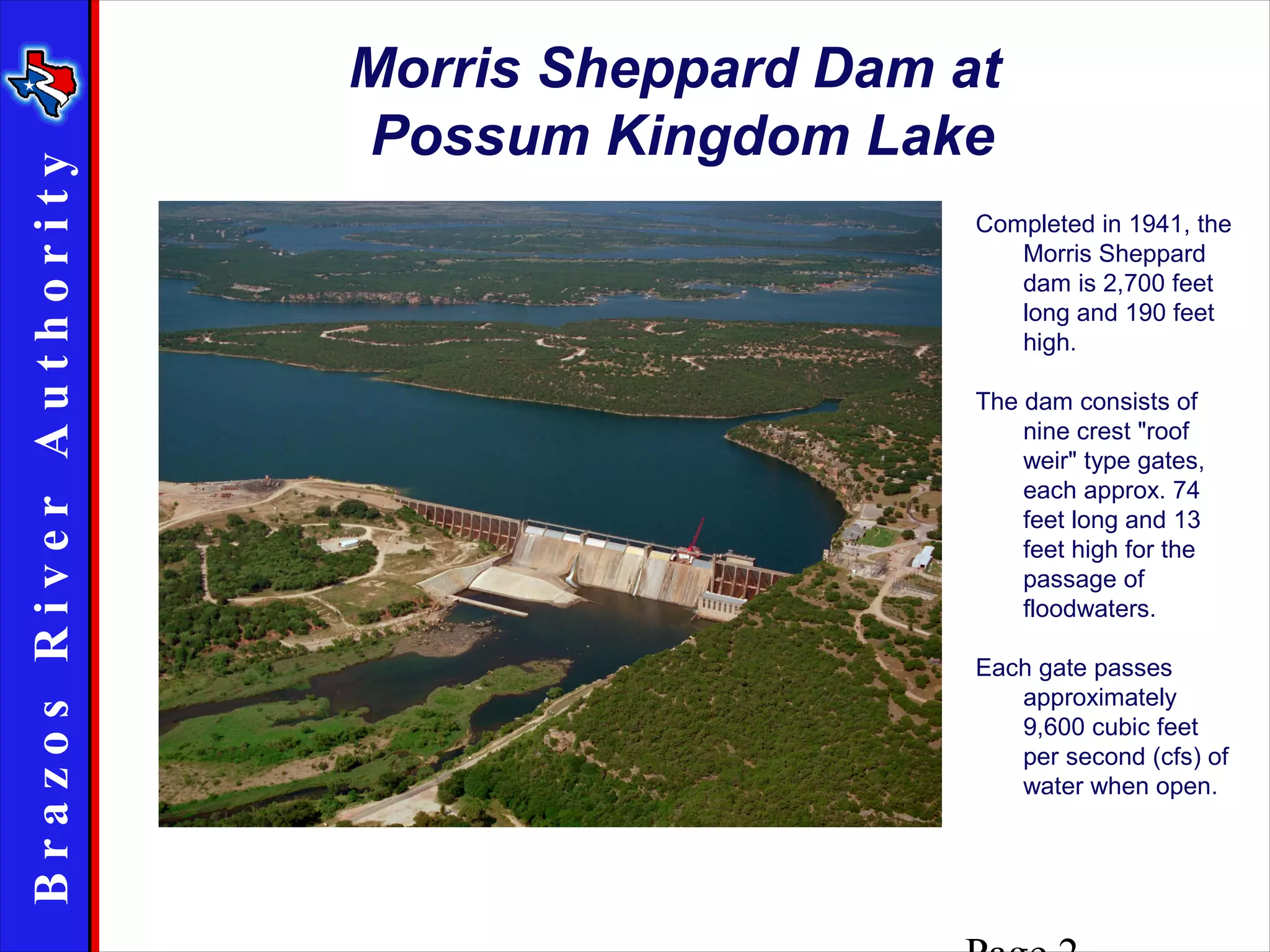 How the Gates Operate at Morris Sheppard Dam | PPT