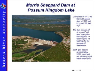 How the Gates Operate at Morris Sheppard Dam | PPT