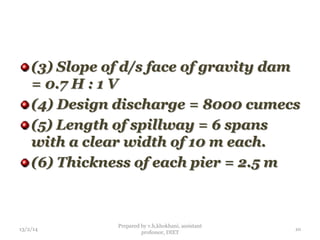 Dam outlet works lecture 1 | PPTX