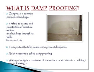 Damp proofing course archna | PPT
