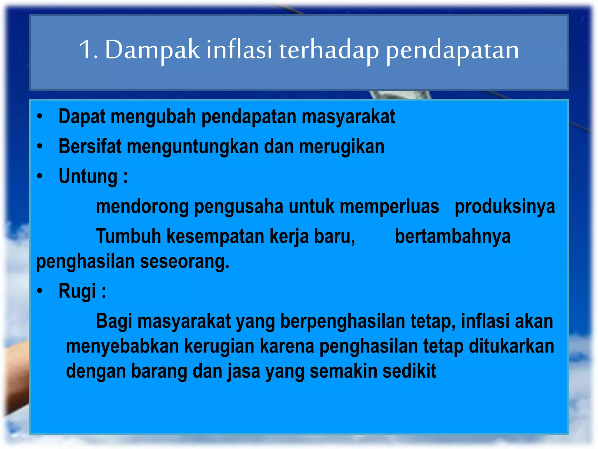 Dampak dan cara atasi inflasi | PPT