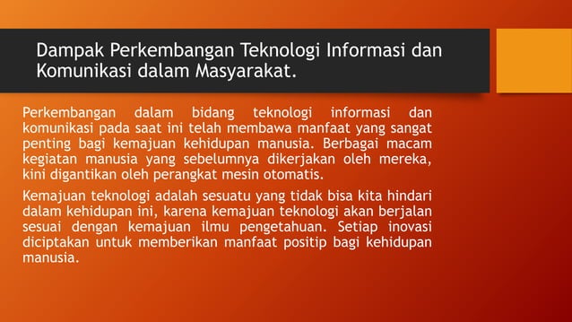Dampak sosial informatika bagi siswa smk kelas x | PPTX