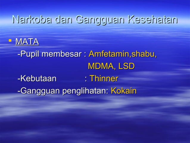Dampak buruk penyalahgunaan narkoba | PPT Dampak buruk penyalahgunaan narkoba | PPT
