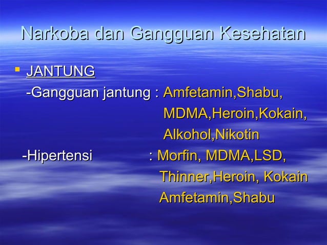 Dampak buruk penyalahgunaan narkoba | PPT Dampak buruk penyalahgunaan narkoba | PPT