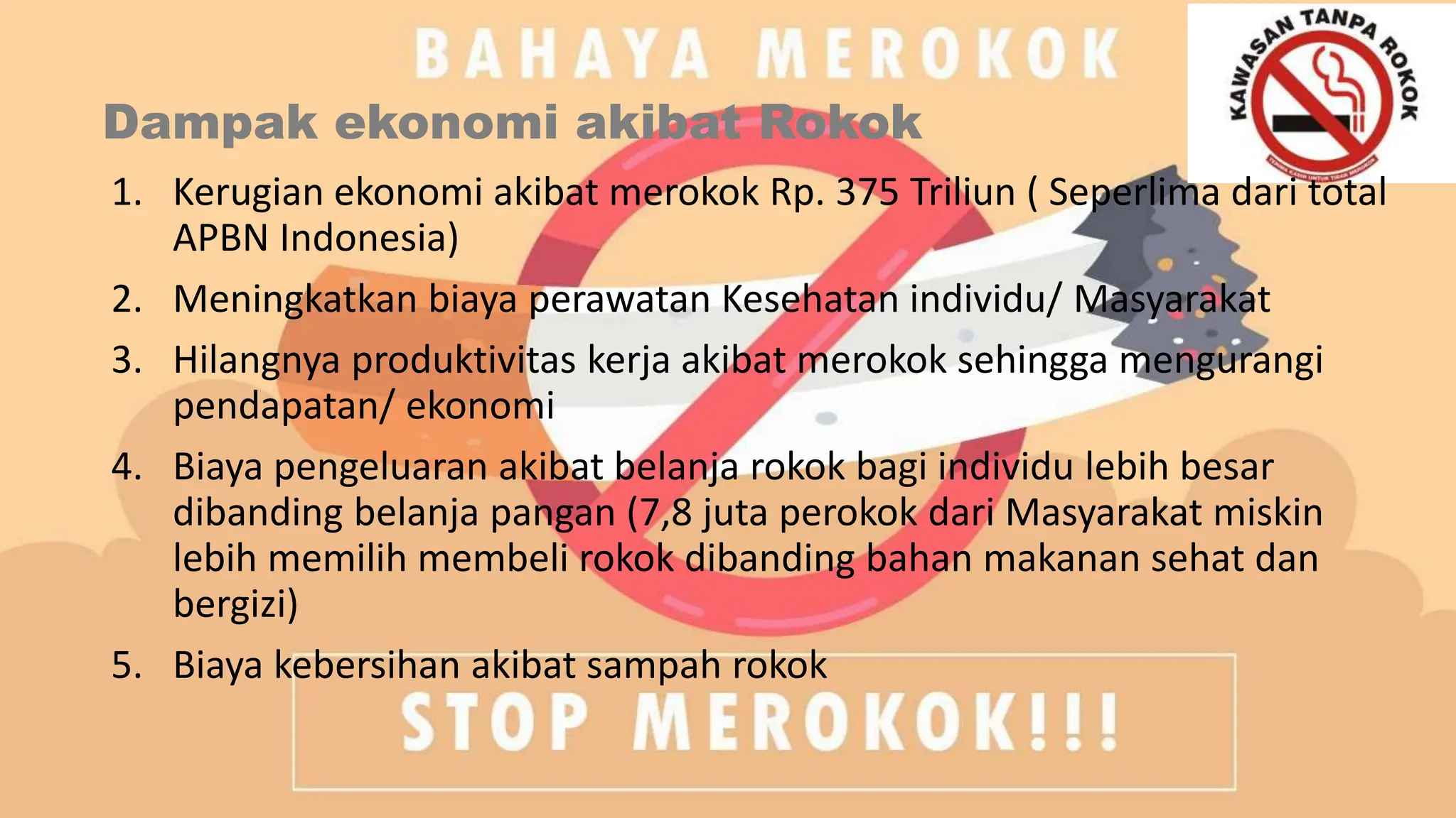 Dampak Ekonomi dan Sosial akibat Rokok.pptx