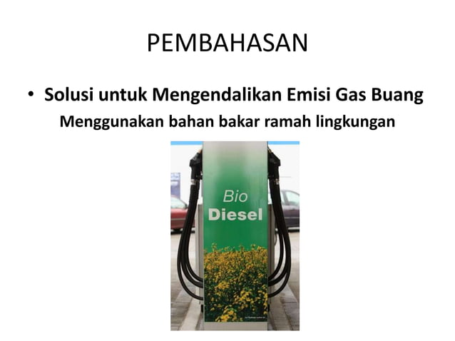 Dampak Emisi Gas Buang | PPTX