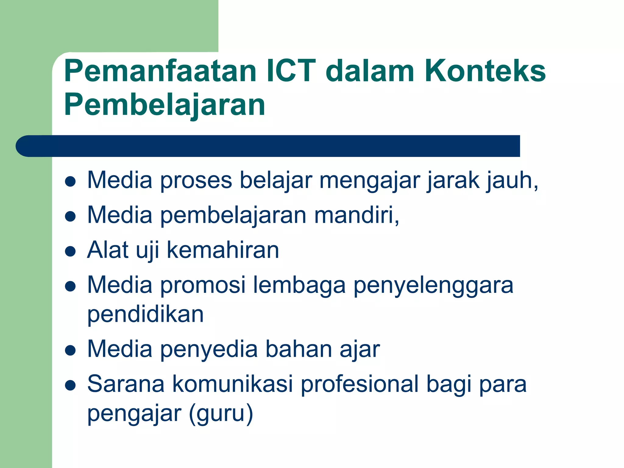Dampak ict bagi sekolah | PPTX