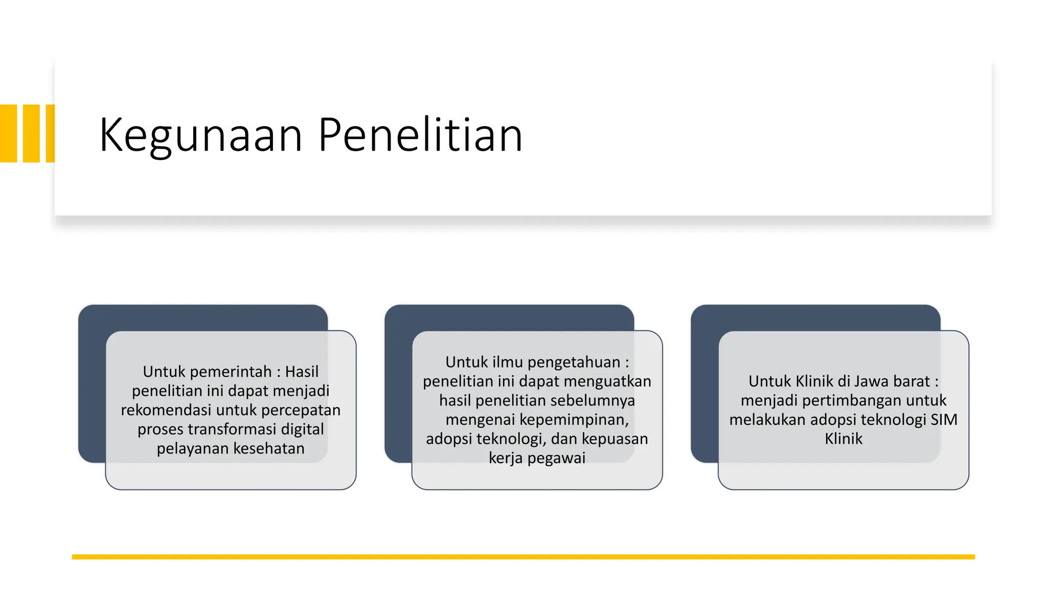 Dampak Kepemimpinan dan regulasi terhadap Penggunaan SIM Klinik.pptx