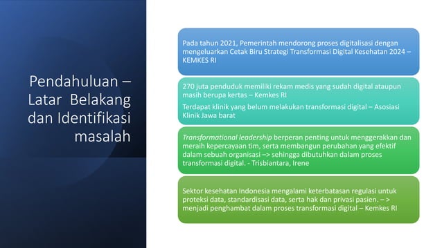 Dampak Kepemimpinan dan regulasi terhadap Penggunaan SIM Klinik.pptx
