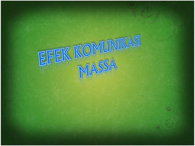 Persentase Dampak kom massa | PPT