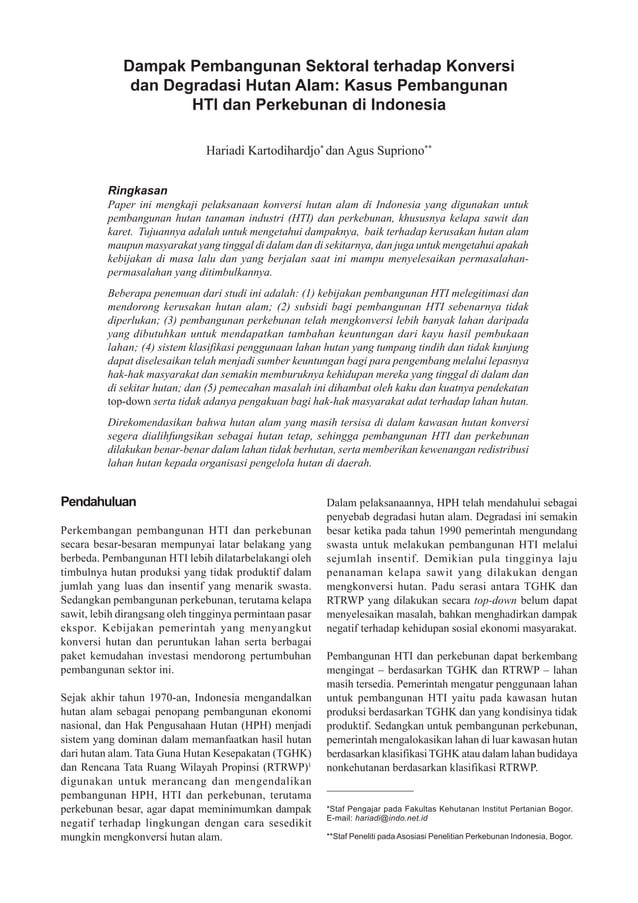Dampak konversi htn | PDF