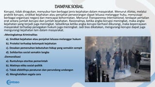 Dampak Masif Korupsi | PPTX