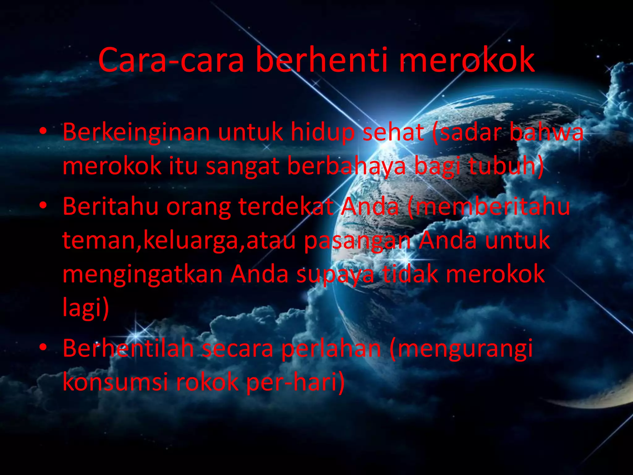 Dampak merokok pada kesehatan | PPTX