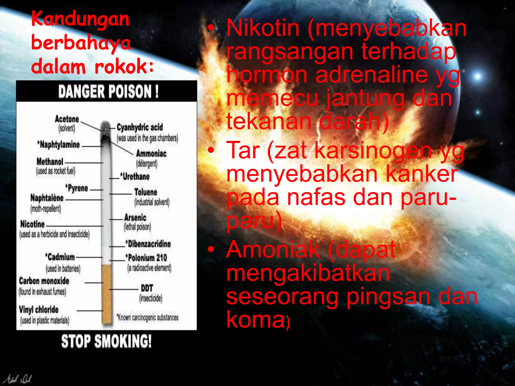 Dampak merokok pada kesehatan | PPTX