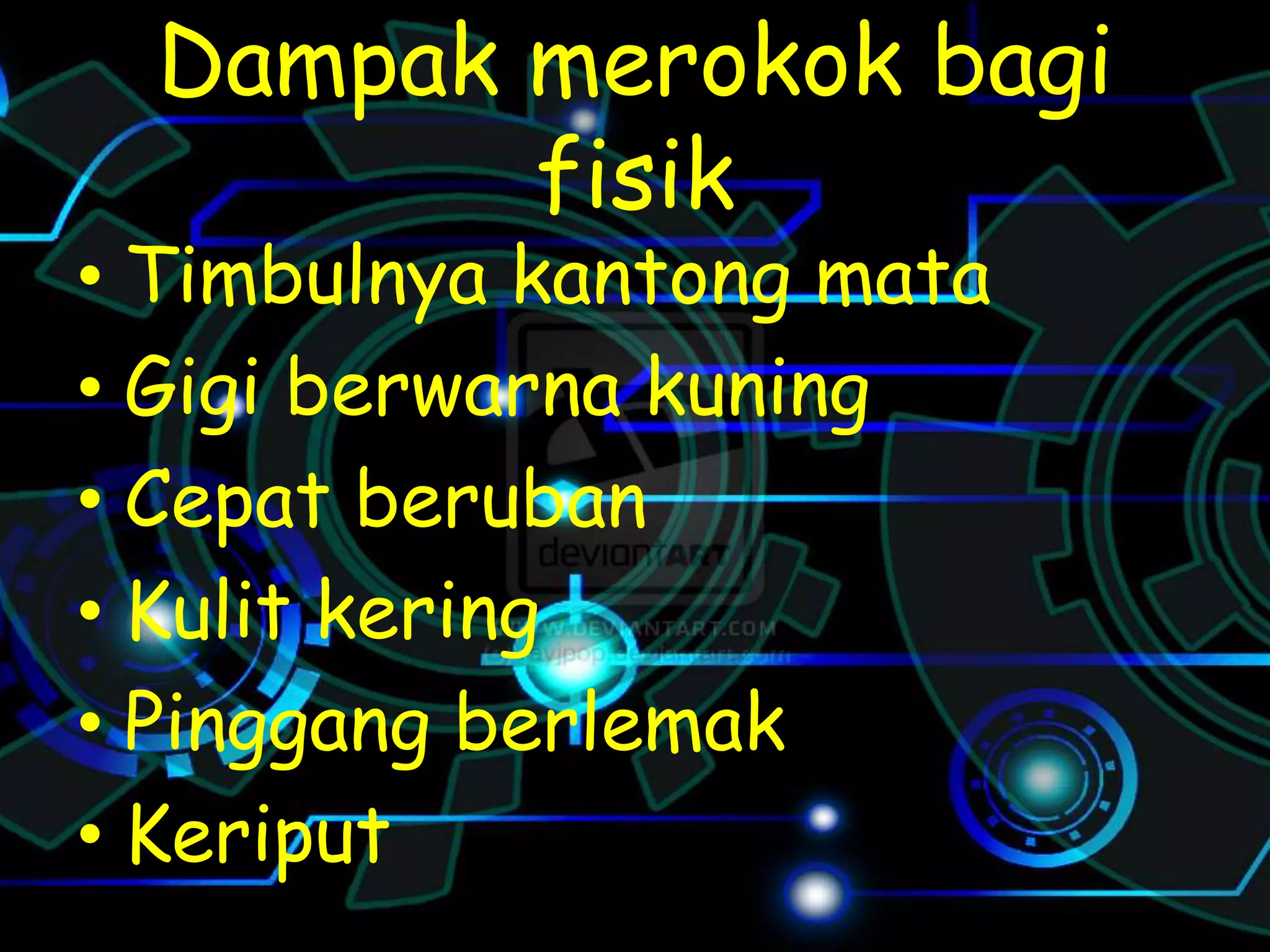 Dampak merokok pada kesehatan | PPTX