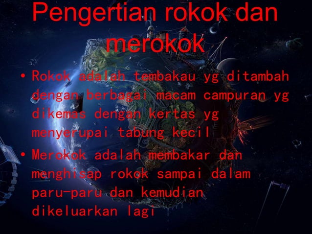 Dampak merokok pada kesehatan | PPTX