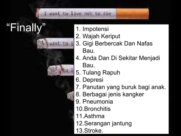 Dampak negatif rokok Kelas 8 | PPT