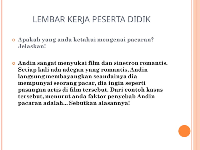 DAMPAK PACARAN PADA REMAJA.ppt materi klasilak BK | PPT