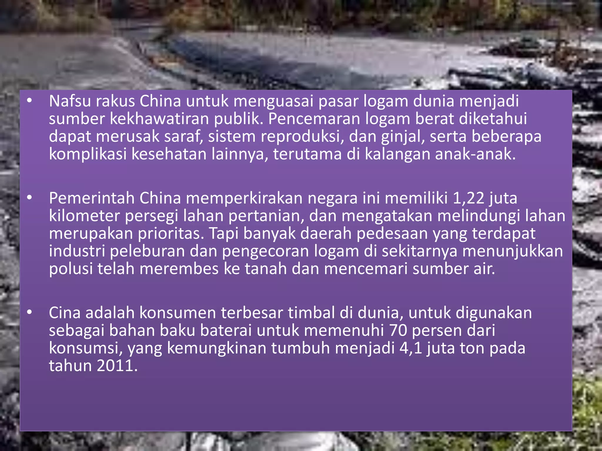Dampak pencemaran tanah terhadap lingkungan | PPTX