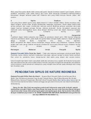 Dampak penyakit sifilis pada ibu hamil