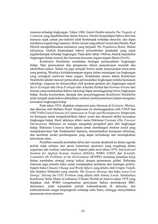 Dampak Perubahan Iklim Global Pada Masalah Pembangunan Dan Lingkungan | PDF