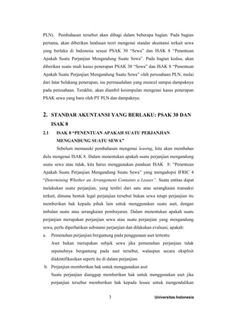 Dampak PSAK Sewa yang Baru terhadap PLN | PDF