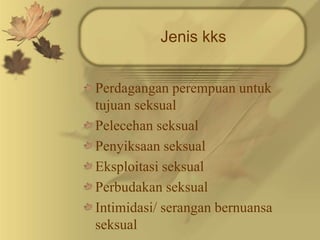 Dampak Psikologis Kekerasan & Penyimpangan Seksual | PPT