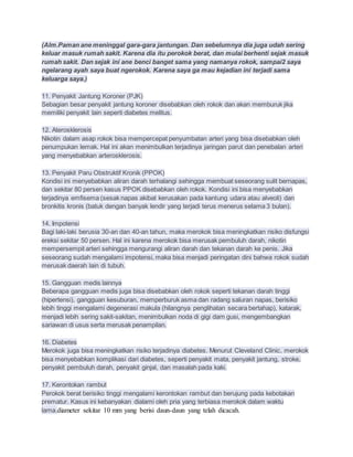 Dampak rokok bagi pljr | PDF