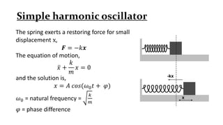Damped harmonic oscillator | PPTX