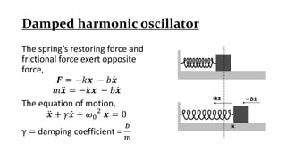 Damped harmonic oscillator | PPTX